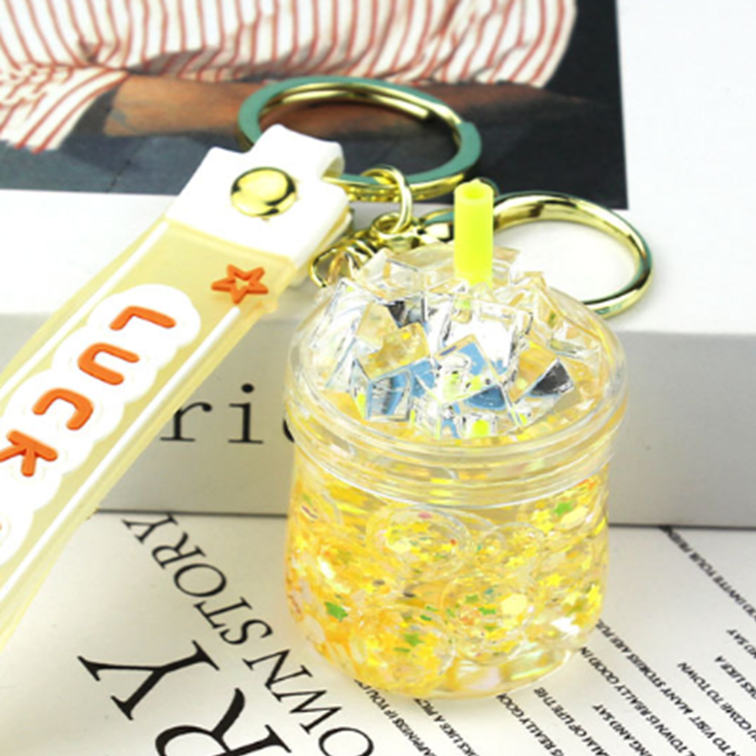 Flyport. Bardak Anahtarlık- Sim, Boncuk Ve Reçine Figür Ve Kauçuk Kayış ...